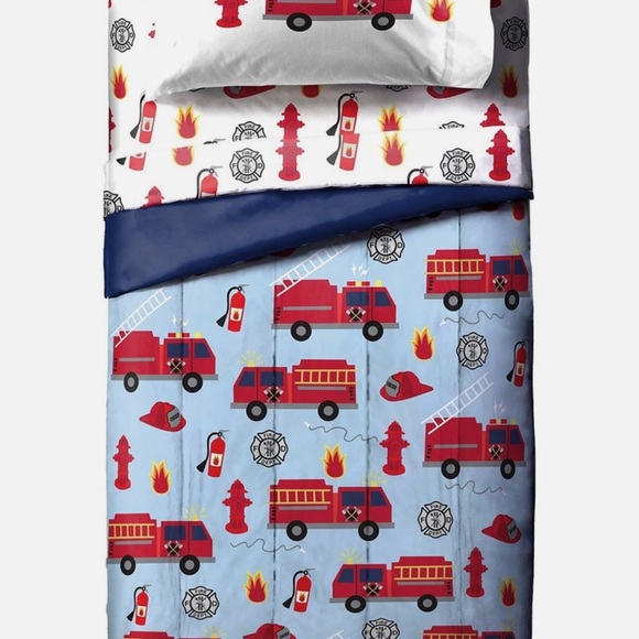 Bedding | Fire Truck Themed Toddler Bedding Set | Poshmark